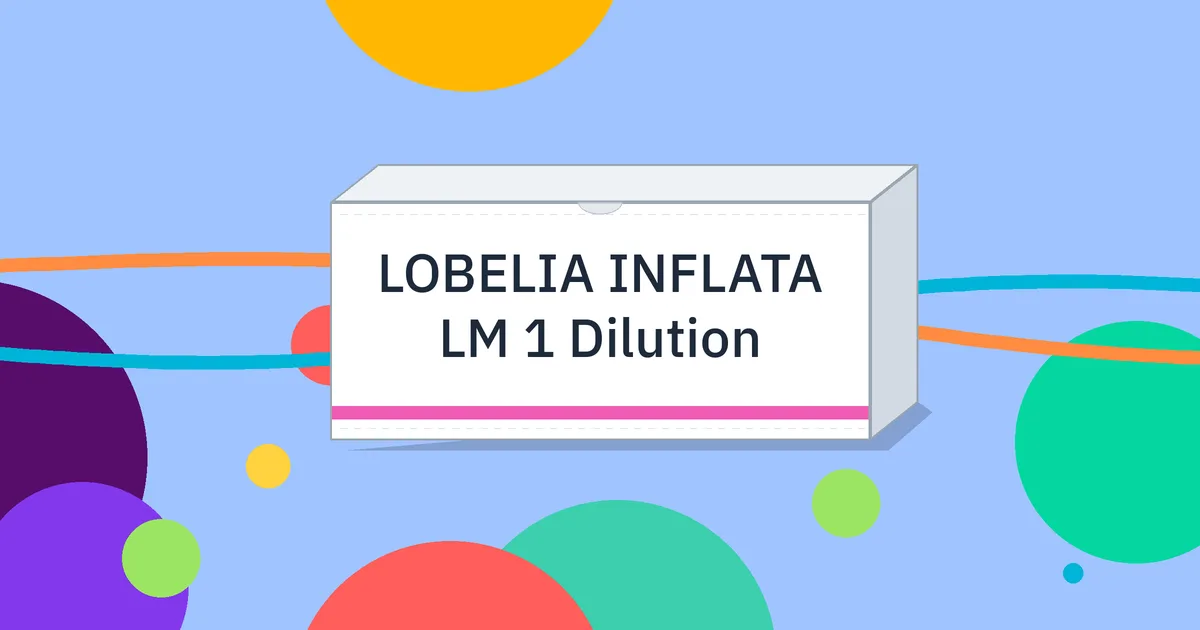 Symbolbild: Packung mit der Aufschrift LOBELIA INFLATA LM 1 Dilution (PZN 13533695) – Verfügbarkeit und Bezug in Apotheken in Frankfurt am Main