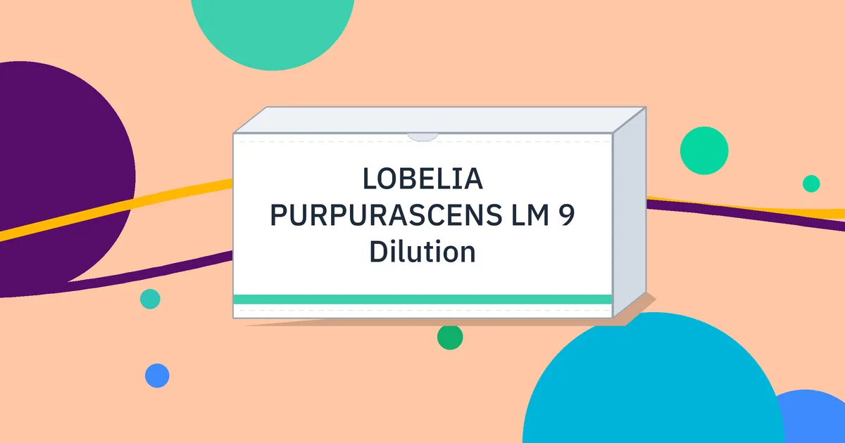Symbolbild: Packung mit der Aufschrift LOBELIA PURPURASCENS LM 9 Dilution (PZN 13534275) – Verfügbarkeit und Bezug in Apotheken in Frankfurt am Main
