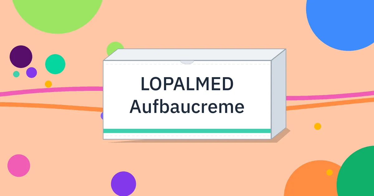 Symbolbild: Packung mit der Aufschrift LOPALMED Aufbaucreme (PZN 19338167) – Verfügbarkeit und Bezug in Apotheken in Frankfurt am Main