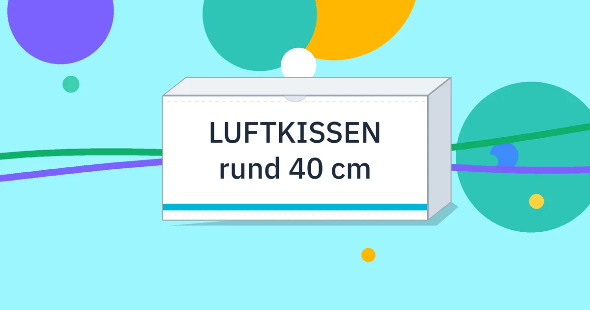 Symbolbild: Packung mit der Aufschrift LUFTKISSEN rund 40 cm (PZN 08630982) – Verfügbarkeit und Bezug in Apotheken in Frankfurt am Main