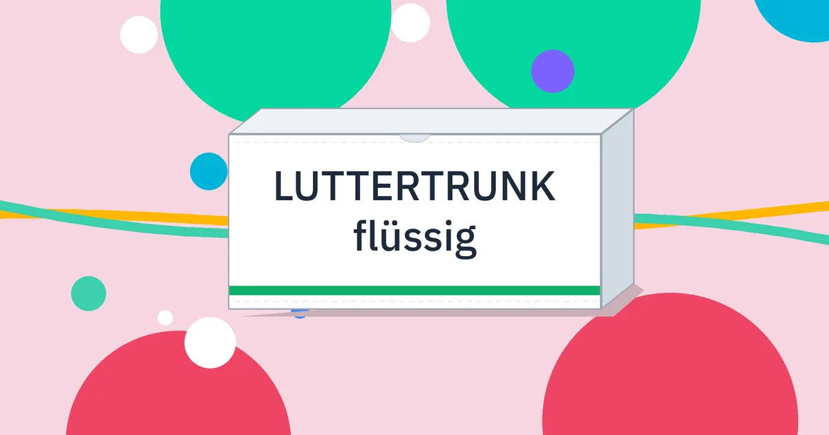 Symbolbild: Packung mit der Aufschrift LUTTERTRUNK flüssig (PZN 04178232) – Verfügbarkeit und Bezug in Apotheken in Frankfurt am Main