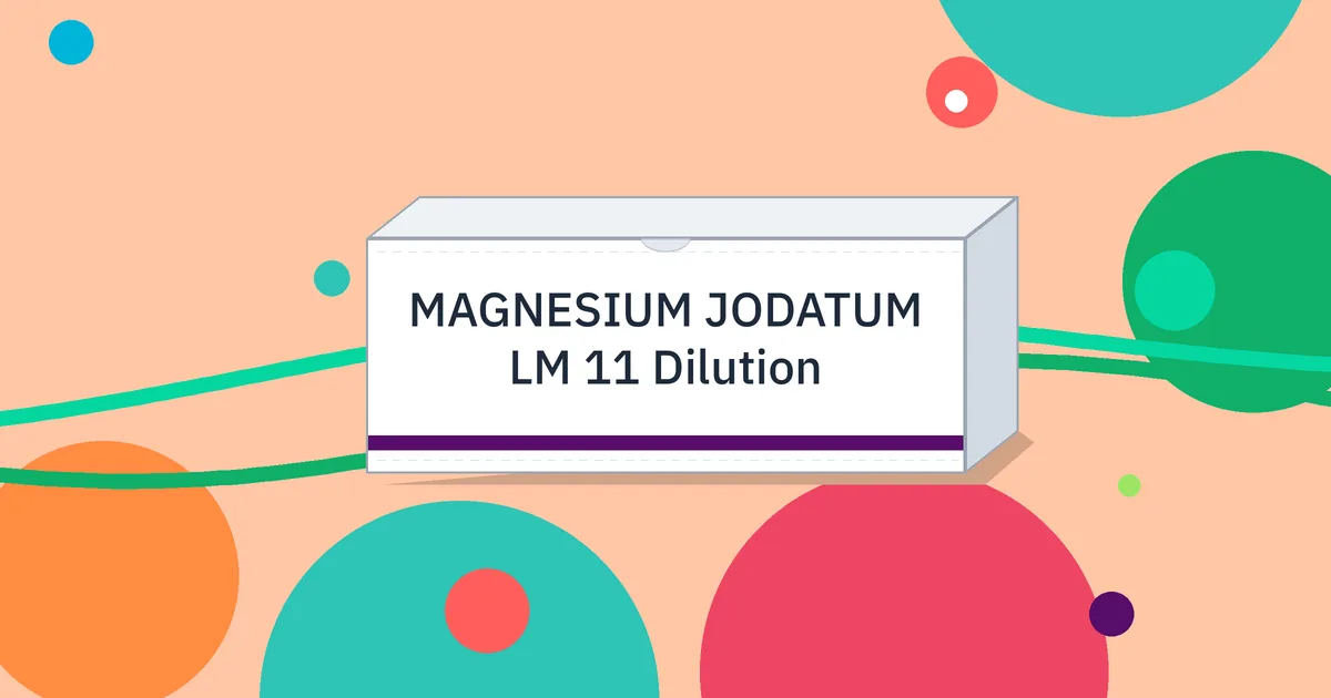 Symbolbild: Packung mit der Aufschrift MAGNESIUM JODATUM LM 11 Dilution (PZN 12937901) – Verfügbarkeit und Bezug in Apotheken in Frankfurt am Main