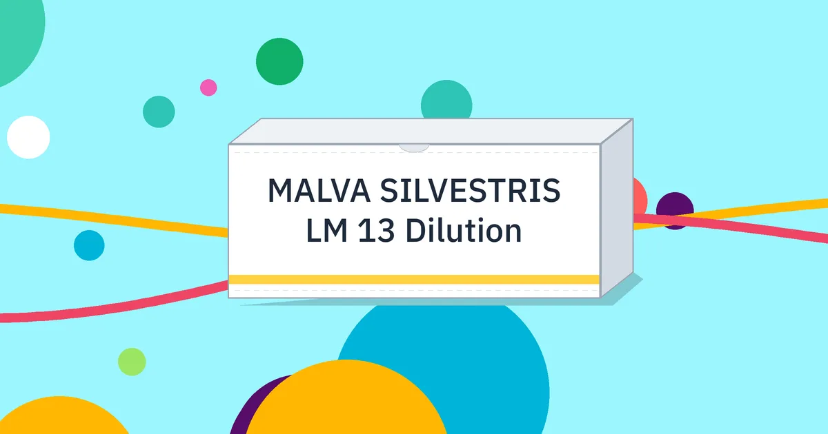 Symbolbild: Packung mit der Aufschrift MALVA SILVESTRIS LM 13 Dilution (PZN 13539893) – Verfügbarkeit und Bezug in Apotheken in Frankfurt am Main