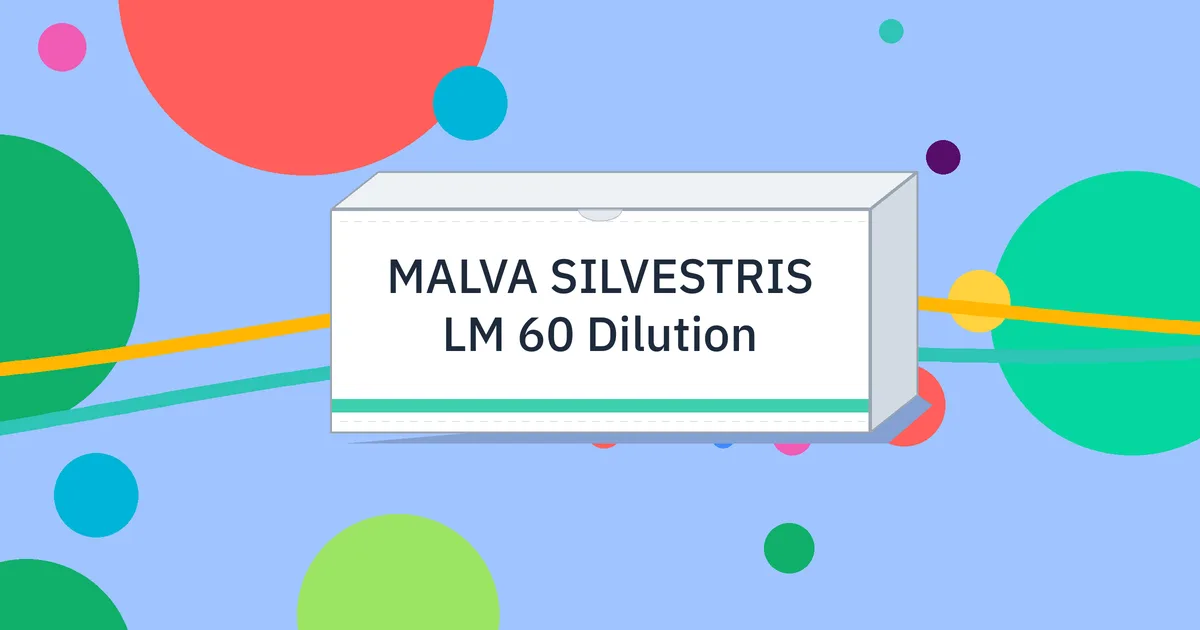 Symbolbild: Packung mit der Aufschrift MALVA SILVESTRIS LM 60 Dilution (PZN 13540146) – Verfügbarkeit und Bezug in Apotheken in Frankfurt am Main