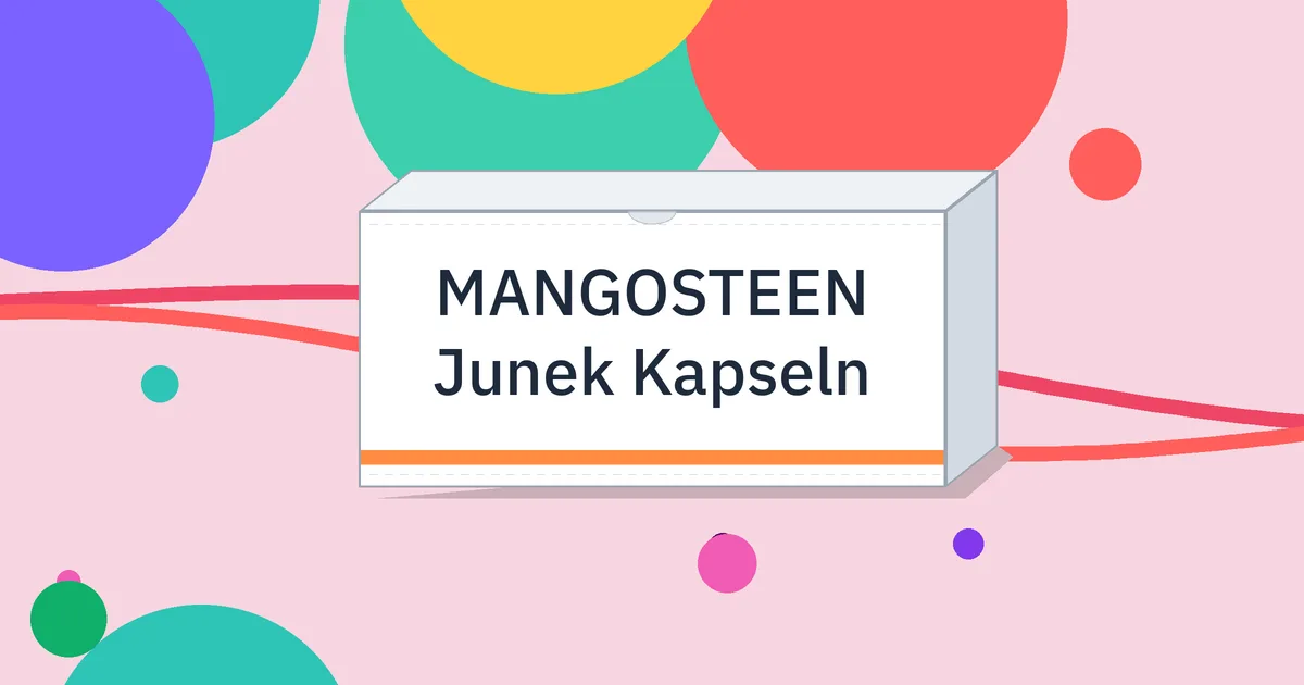 Symbolbild: Packung mit der Aufschrift MANGOSTEEN Junek Kapseln (PZN 10230646) – Verfügbarkeit und Bezug in Apotheken in Frankfurt am Main