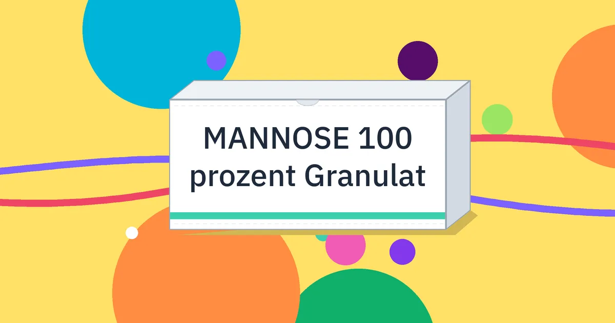 Symbolbild: Packung mit der Aufschrift MANNOSE 100 prozent Granulat (PZN 16313557) – Verfügbarkeit und Bezug in Apotheken in Frankfurt am Main