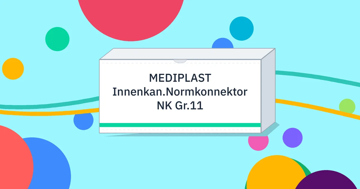 Symbolbild: Packung mit der Aufschrift MEDIPLAST Innenkan.Normkonnektor NK Gr.11 (PZN 04528040) – Verfügbarkeit und Bezug in Apotheken in Frankfurt am Main