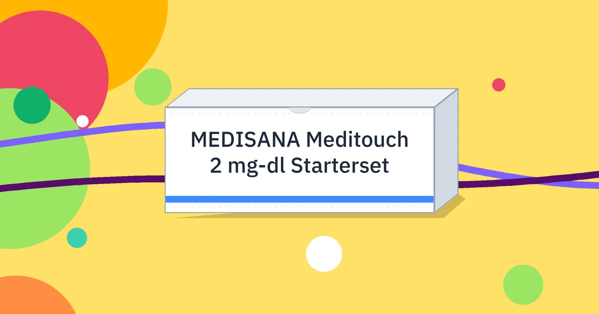 Symbolbild: Packung mit der Aufschrift MEDISANA Meditouch 2 mg-dl Starterset (PZN 00259152) – Verfügbarkeit und Bezug in Apotheken in Frankfurt am Main