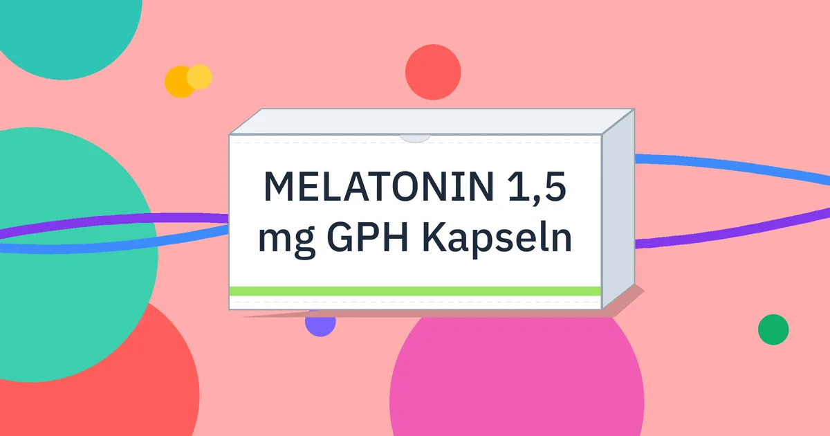 Symbolbild: Packung mit der Aufschrift MELATONIN 1,5 mg GPH Kapseln (PZN 06572973) – Verfügbarkeit und Bezug in Apotheken in Frankfurt am Main