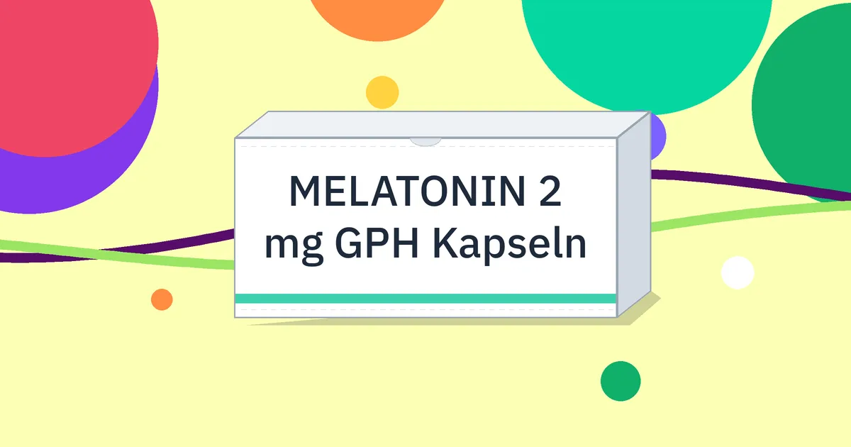 Symbolbild: Packung mit der Aufschrift MELATONIN 2 mg GPH Kapseln (PZN 09915741) – Verfügbarkeit und Bezug in Apotheken in Frankfurt am Main
