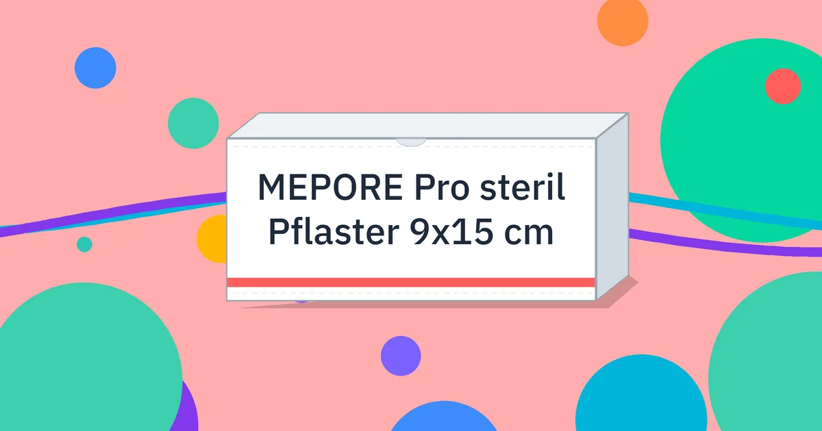 Symbolbild: Packung mit der Aufschrift MEPORE Pro steril Pflaster 9x15 cm (PZN 06469755) – Verfügbarkeit und Bezug in Apotheken in Frankfurt am Main
