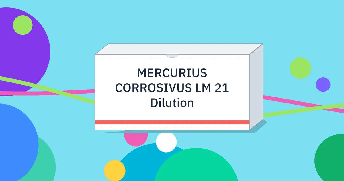 Symbolbild: Packung mit der Aufschrift MERCURIUS CORROSIVUS LM 21 Dilution (PZN 12950037) – Verfügbarkeit und Bezug in Apotheken in Frankfurt am Main