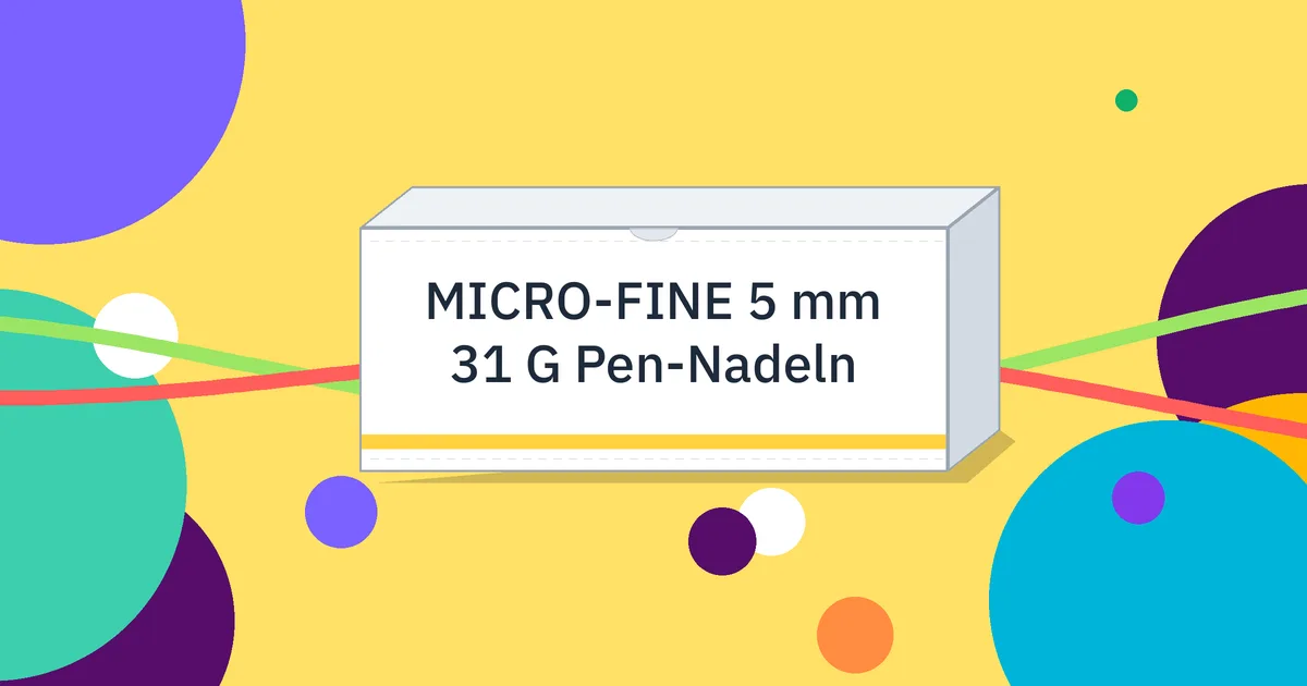 Symbolbild: Packung mit der Aufschrift MICRO-FINE 5 mm 31 G Pen-Nadeln (PZN 20544067) – Verfügbarkeit und Bezug in Apotheken in Frankfurt am Main