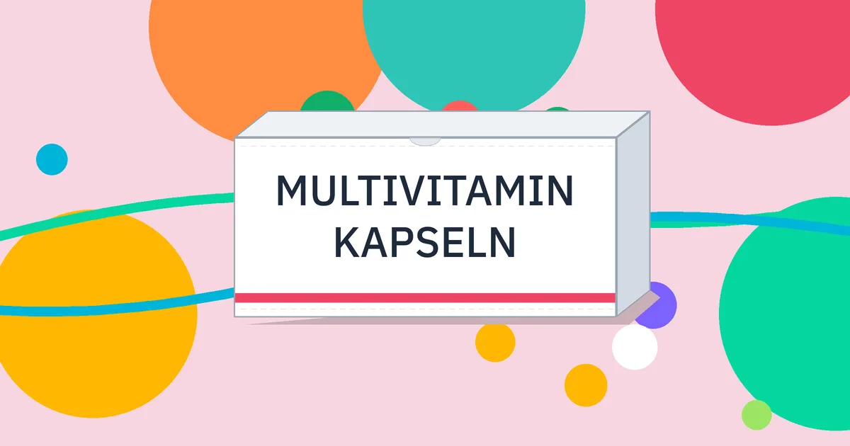 Symbolbild: Packung mit der Aufschrift MULTIVITAMIN KAPSELN (PZN 12456490) – Verfügbarkeit und Bezug in Apotheken in Frankfurt am Main
