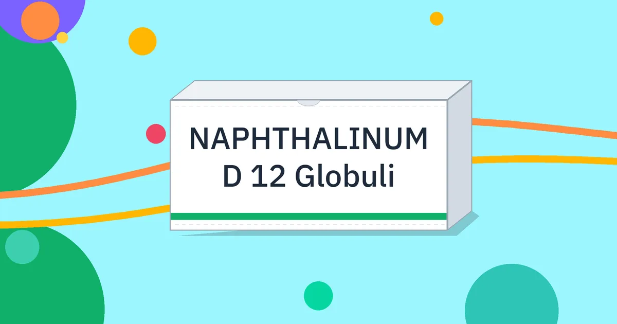 Symbolbild: Packung mit der Aufschrift NAPHTHALINUM D 12 Globuli (PZN 07458452) – Verfügbarkeit und Bezug in Apotheken in Frankfurt am Main