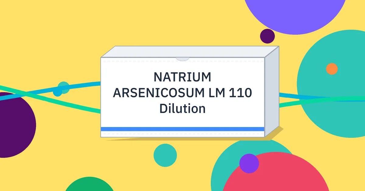 Symbolbild: Packung mit der Aufschrift NATRIUM ARSENICOSUM LM 110 Dilution (PZN 12959630) – Verfügbarkeit und Bezug in Apotheken in Frankfurt am Main