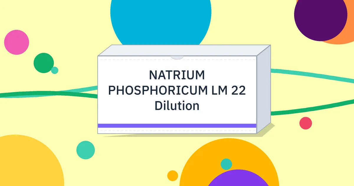 Symbolbild: Packung mit der Aufschrift NATRIUM PHOSPHORICUM LM 22 Dilution (PZN 12966216) – Verfügbarkeit und Bezug in Apotheken in Frankfurt am Main