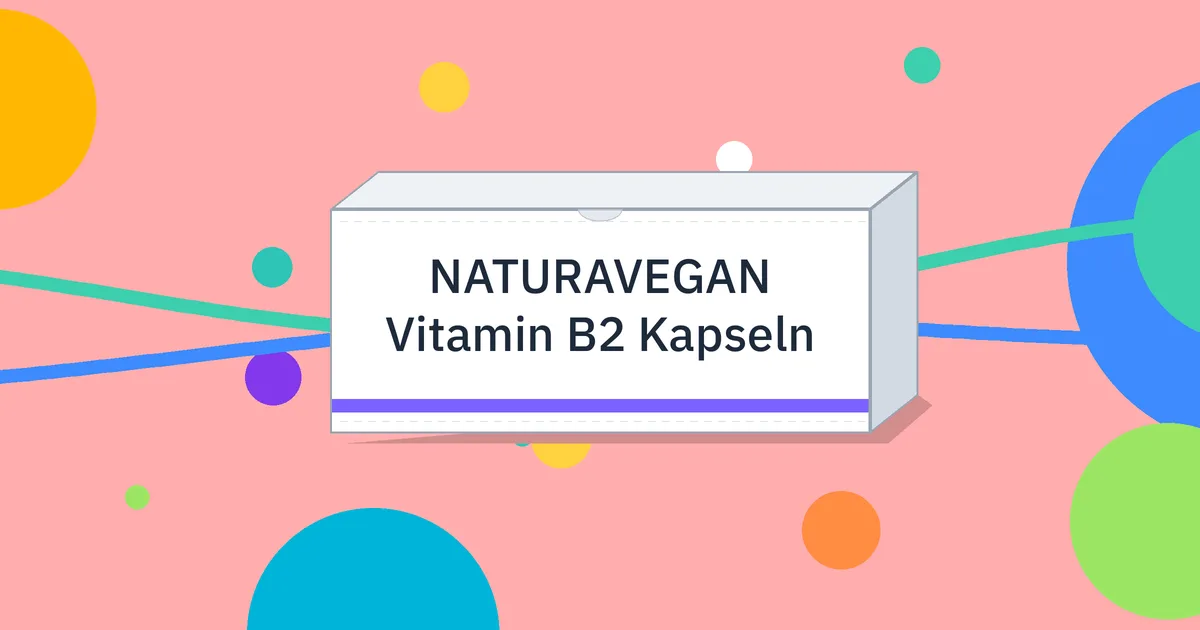 Symbolbild: Packung mit der Aufschrift NATURAVEGAN Vitamin B2 Kapseln (PZN 11017096) – Verfügbarkeit und Bezug in Apotheken in Frankfurt am Main