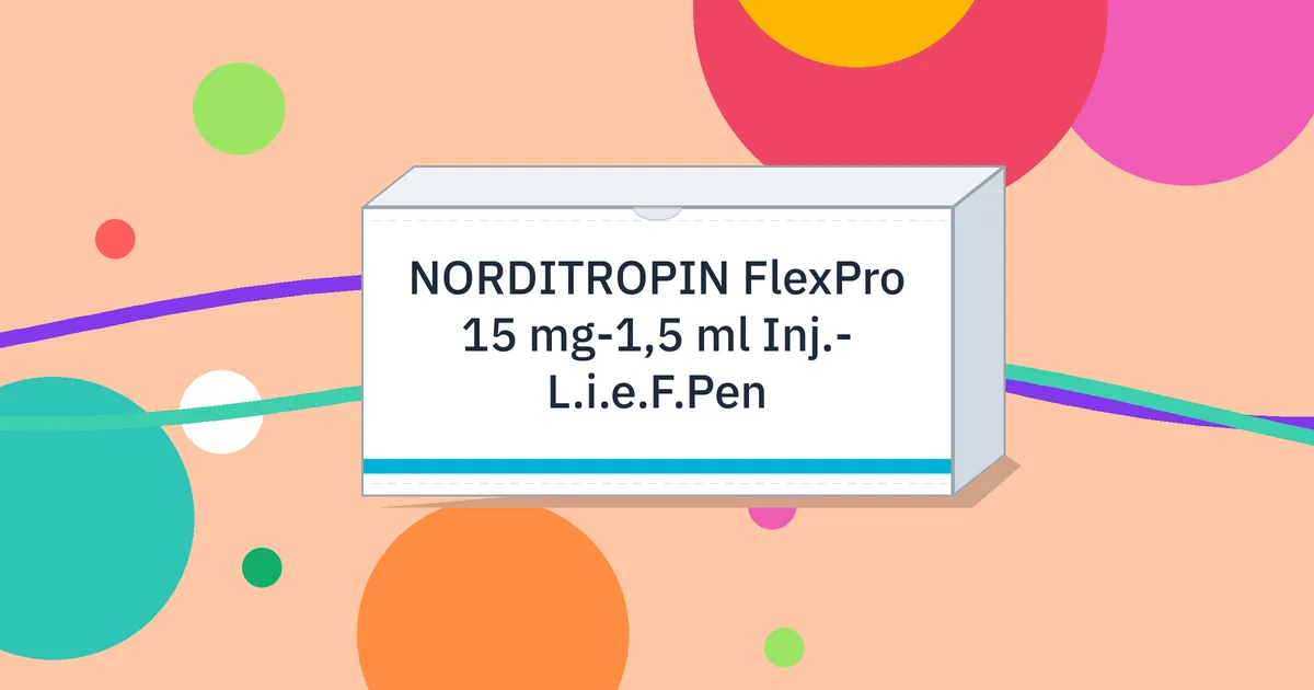 Symbolbild: Packung mit der Aufschrift NORDITROPIN FlexPro 15 mg-1,5 ml Inj.-L.i.e.F.Pen (PZN 14141371) – Verfügbarkeit und Bezug in Apotheken in Frankfurt am Main