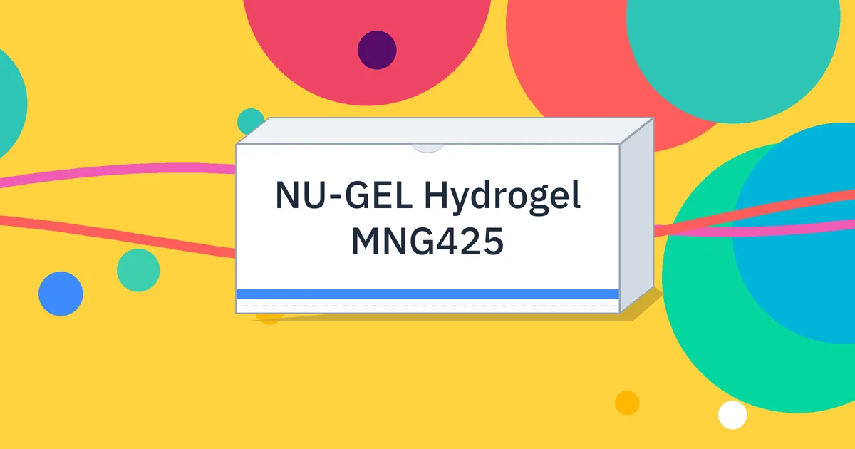 Symbolbild: Packung mit der Aufschrift NU-GEL Hydrogel MNG425 (PZN 05103963) – Verfügbarkeit und Bezug in Apotheken in Frankfurt am Main