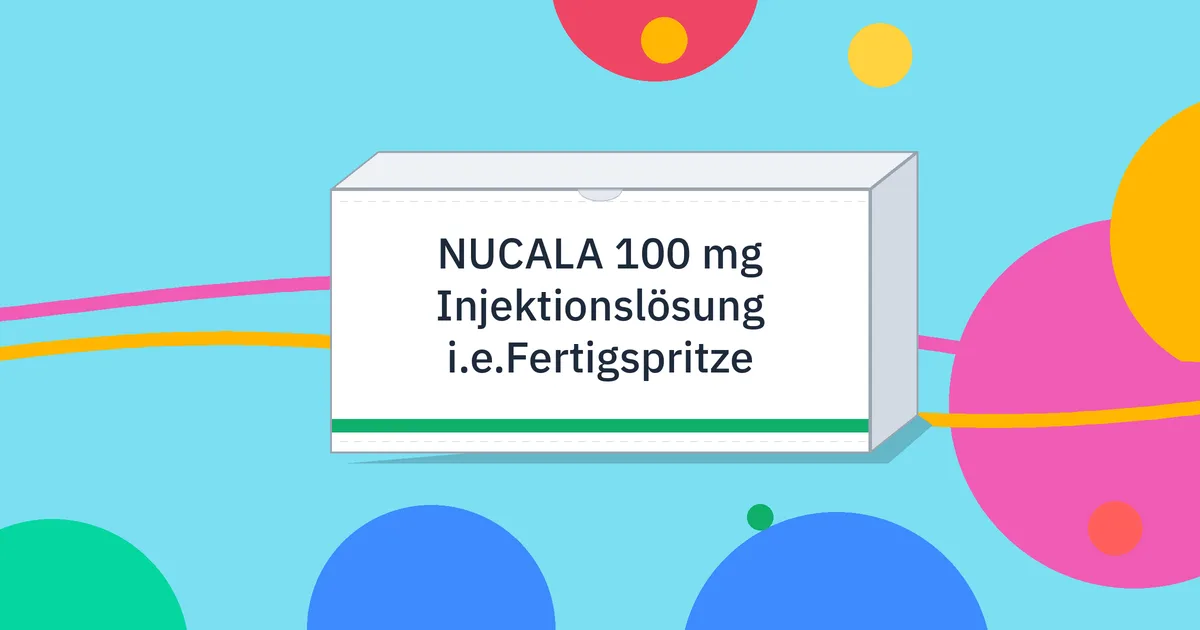 Symbolbild: Packung mit der Aufschrift NUCALA 100 mg Injektionslösung i.e.Fertigspritze (PZN 17670377) – Verfügbarkeit und Bezug in Apotheken in Frankfurt am Main