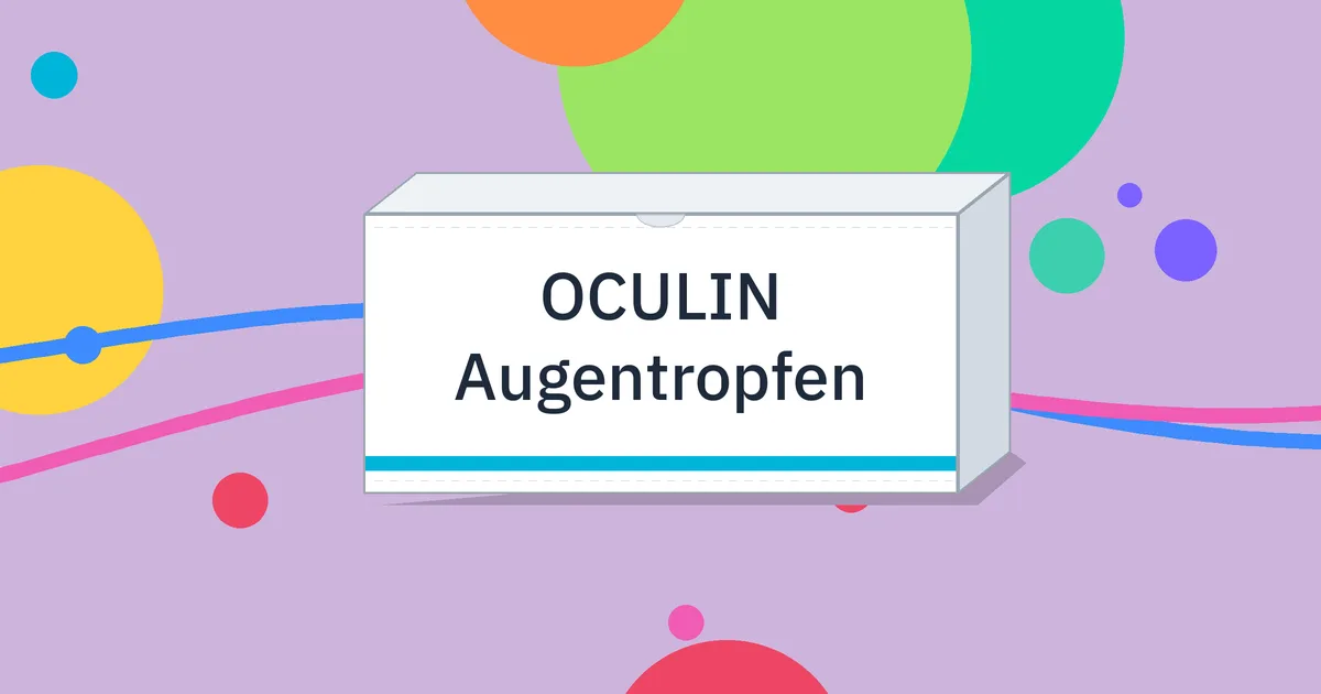 Symbolbild: Packung mit der Aufschrift OCULIN Augentropfen (PZN 07770416) – Verfügbarkeit und Bezug in Apotheken in Frankfurt am Main