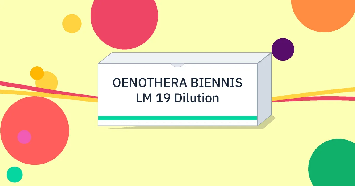 Symbolbild: Packung mit der Aufschrift OENOTHERA BIENNIS LM 19 Dilution (PZN 13622915) – Verfügbarkeit und Bezug in Apotheken in Frankfurt am Main