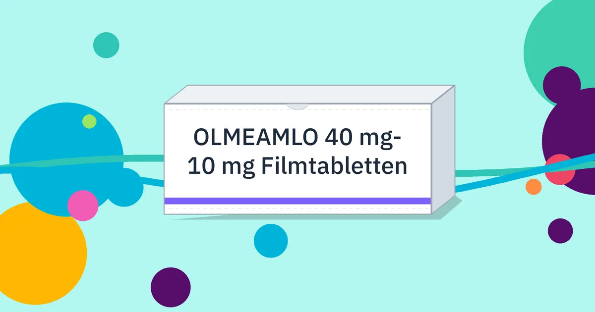 Symbolbild: Packung mit der Aufschrift OLMEAMLO 40 mg-10 mg Filmtabletten (PZN 13724432) – Verfügbarkeit und Bezug in Apotheken in Frankfurt am Main