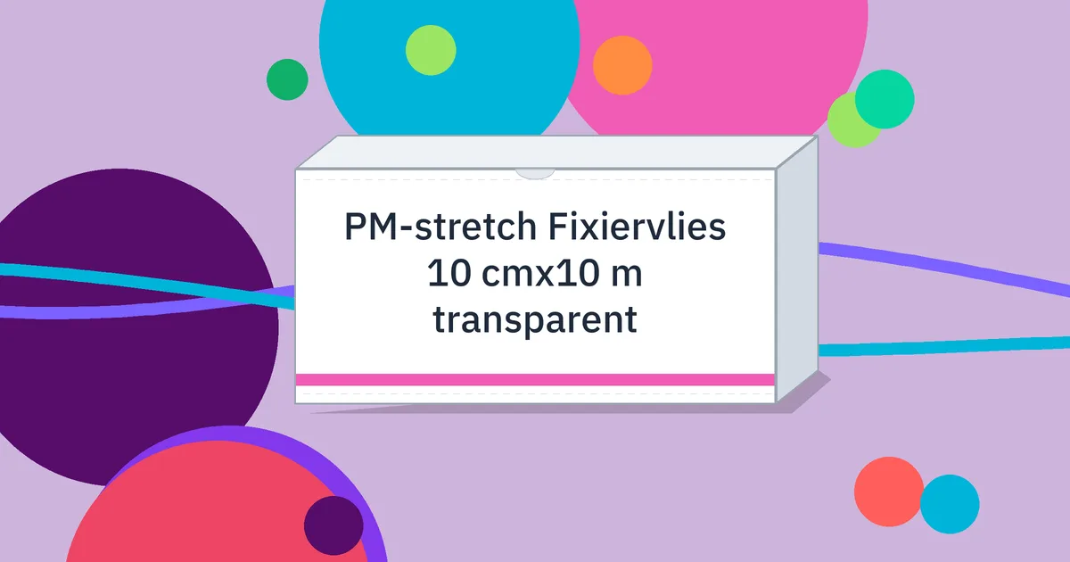 Symbolbild: Packung mit der Aufschrift PM-stretch Fixiervlies 10 cmx10 m transparent (PZN 18846217) – Verfügbarkeit und Bezug in Apotheken in Frankfurt am Main