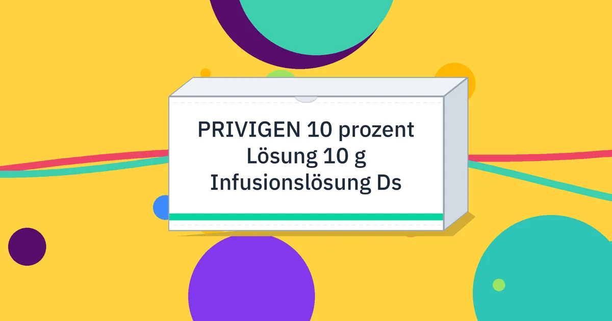 Symbolbild: Packung mit der Aufschrift PRIVIGEN 10 prozent Lösung 10 g Infusionslösung Ds (PZN 07584665) – Verfügbarkeit und Bezug in Apotheken in Frankfurt am Main