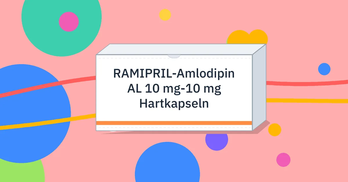 Symbolbild: Packung mit der Aufschrift RAMIPRIL-Amlodipin AL 10 mg-10 mg Hartkapseln (PZN 19817258) – Verfügbarkeit und Bezug in Apotheken in Frankfurt am Main