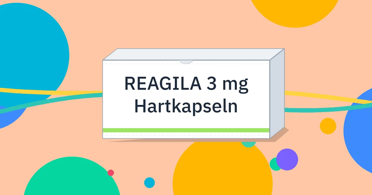Symbolbild: Packung mit der Aufschrift REAGILA 3 mg Hartkapseln (PZN 16818872) – Verfügbarkeit und Bezug in Apotheken in Frankfurt am Main