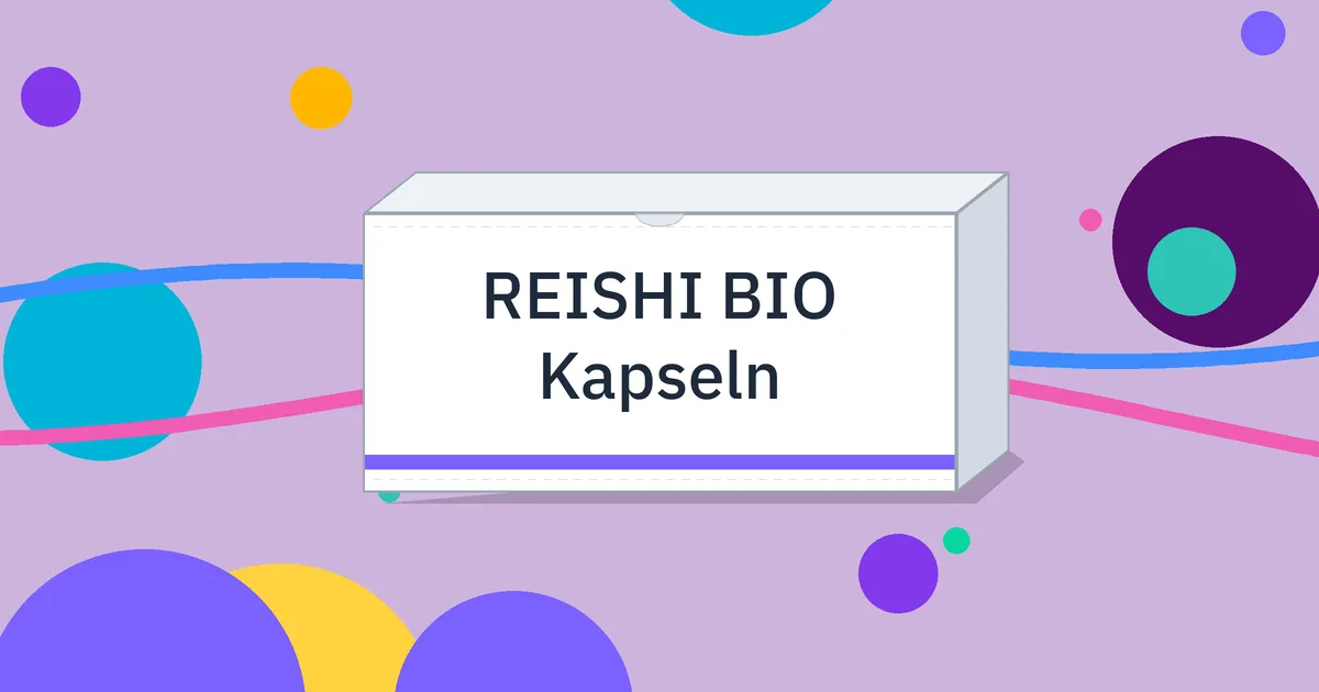 Symbolbild: Packung mit der Aufschrift REISHI BIO Kapseln (PZN 10996756) – Verfügbarkeit und Bezug in Apotheken in Frankfurt am Main