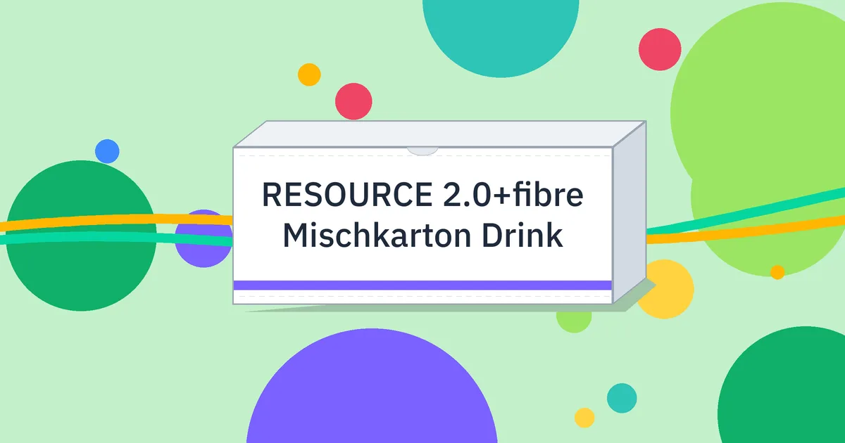 Symbolbild: Packung mit der Aufschrift RESOURCE 2.0+fibre Mischkarton Drink (PZN 17611788) – Verfügbarkeit und Bezug in Apotheken in Frankfurt am Main