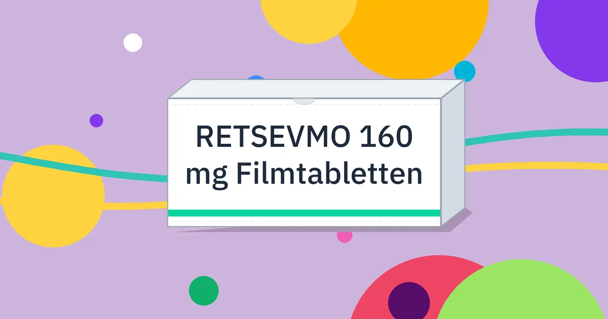 Symbolbild: Packung mit der Aufschrift RETSEVMO 160 mg Filmtabletten (PZN 20062204) – Verfügbarkeit und Bezug in Apotheken in Frankfurt am Main