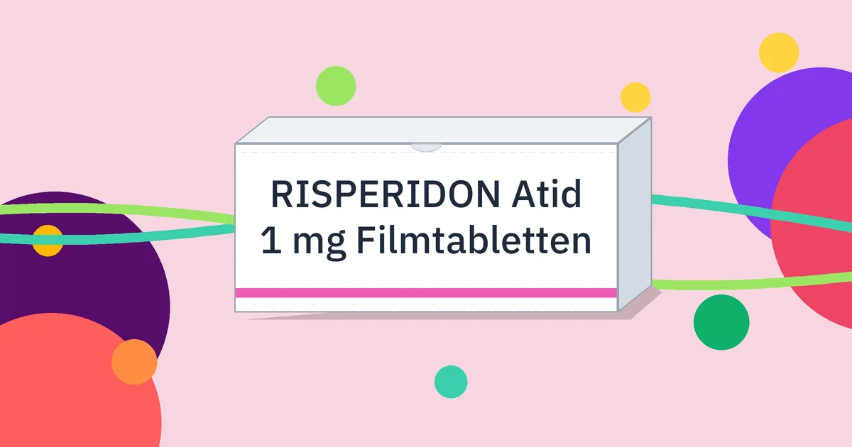 Symbolbild: Packung mit der Aufschrift RISPERIDON Atid 1 mg Filmtabletten (PZN 05988938) – Verfügbarkeit und Bezug in Apotheken in Frankfurt am Main