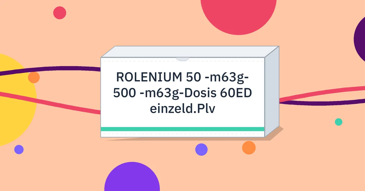 Symbolbild: Packung mit der Aufschrift ROLENIUM 50 -m63g-500 -m63g-Dosis 60ED einzeld.Plv (PZN 09780057) – Verfügbarkeit und Bezug in Apotheken in Frankfurt am Main