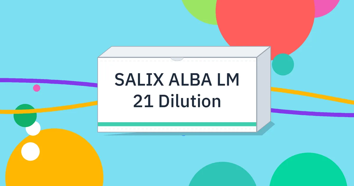 Symbolbild: Packung mit der Aufschrift SALIX ALBA LM 21 Dilution (PZN 13177740) – Verfügbarkeit und Bezug in Apotheken in Frankfurt am Main