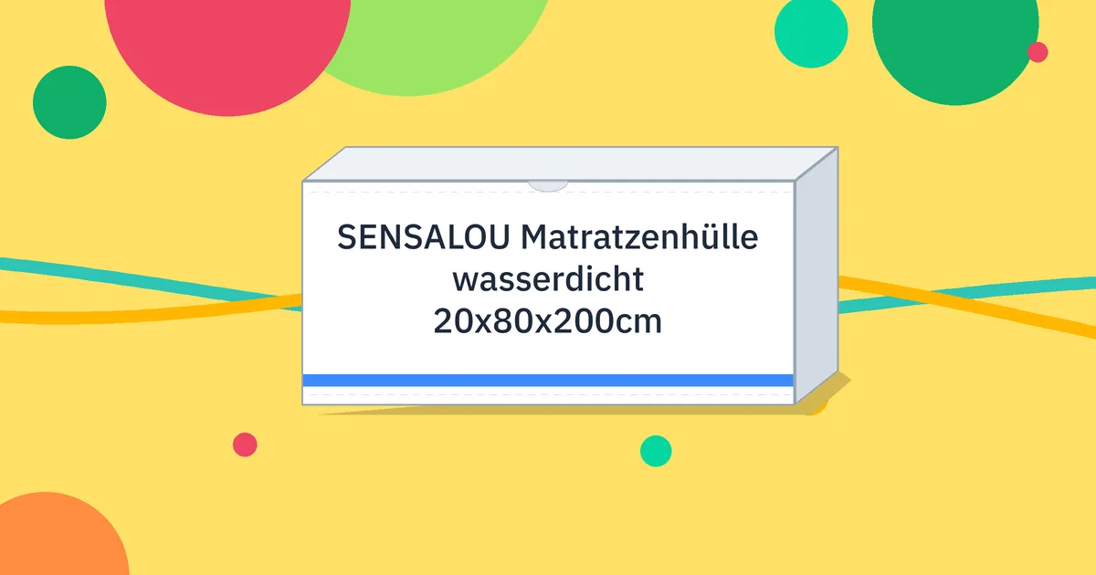 Symbolbild: Packung mit der Aufschrift SENSALOU Matratzenhülle wasserdicht 20x80x200cm (PZN 20738854) – Verfügbarkeit und Bezug in Apotheken in Frankfurt am Main