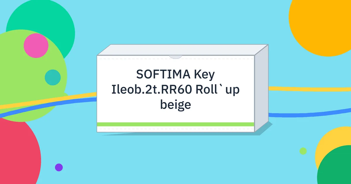 Symbolbild: Packung mit der Aufschrift SOFTIMA Key Ileob.2t.RR60 Roll`up beige (PZN 00115312) – Verfügbarkeit und Bezug in Apotheken in Frankfurt am Main