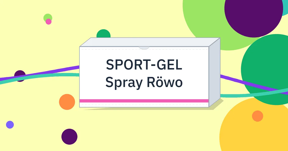 Symbolbild: Packung mit der Aufschrift SPORT-GEL Spray Röwo (PZN 04414170) – Verfügbarkeit und Bezug in Apotheken in Frankfurt am Main