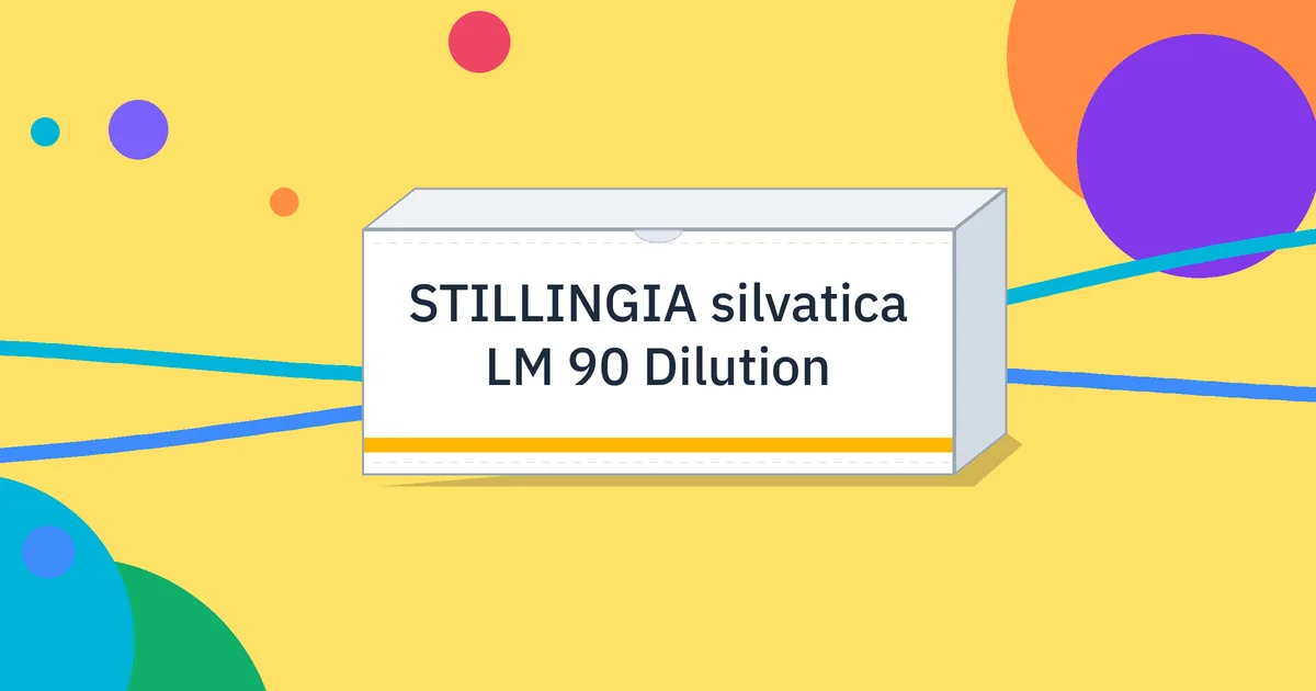 Symbolbild: Packung mit der Aufschrift STILLINGIA silvatica LM 90 Dilution (PZN 13201674) – Verfügbarkeit und Bezug in Apotheken in Frankfurt am Main