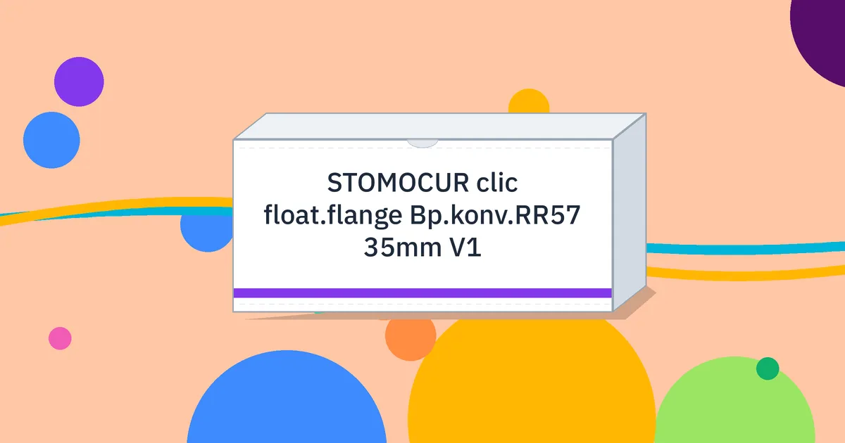 Symbolbild: Packung mit der Aufschrift STOMOCUR clic float.flange Bp.konv.RR57 35mm V1 (PZN 13987025) – Verfügbarkeit und Bezug in Apotheken in Frankfurt am Main