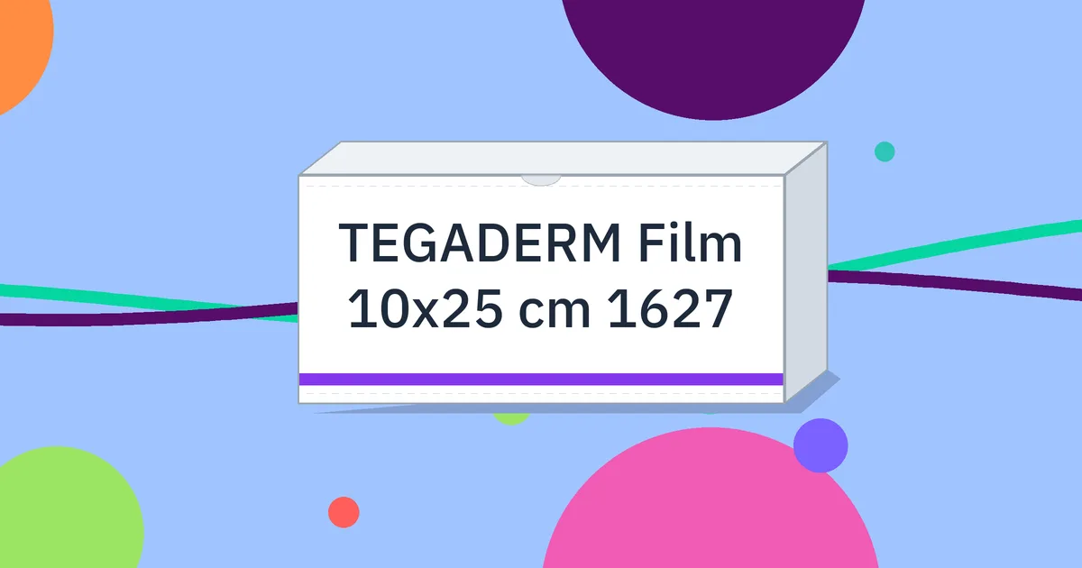 Symbolbild: Packung mit der Aufschrift TEGADERM Film 10x25 cm 1627 (PZN 06917053) – Verfügbarkeit und Bezug in Apotheken in Frankfurt am Main
