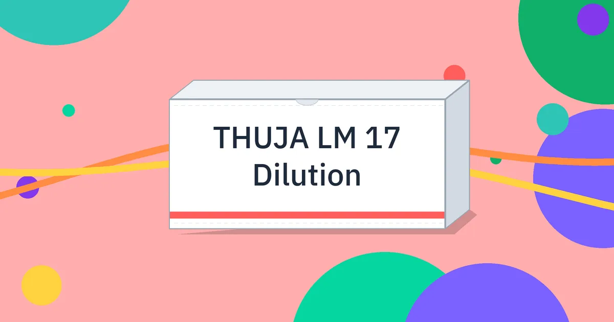 Symbolbild: Packung mit der Aufschrift THUJA LM 17 Dilution (PZN 13222110) – Verfügbarkeit und Bezug in Apotheken in Frankfurt am Main