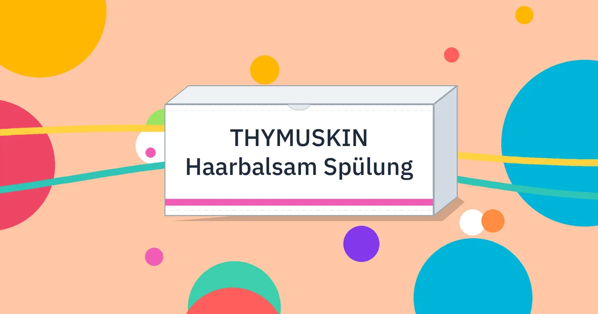 Symbolbild: Packung mit der Aufschrift THYMUSKIN Haarbalsam Spülung (PZN 03304456) – Verfügbarkeit und Bezug in Apotheken in Frankfurt am Main