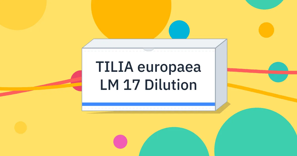 Symbolbild: Packung mit der Aufschrift TILIA europaea LM 17 Dilution (PZN 13223925) – Verfügbarkeit und Bezug in Apotheken in Frankfurt am Main