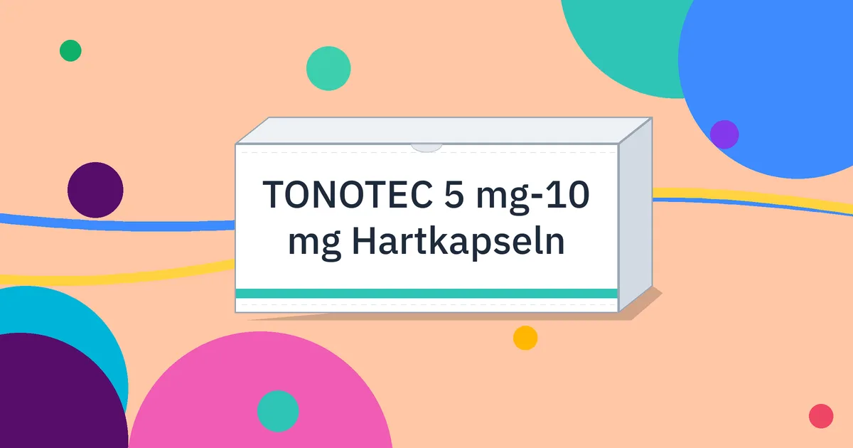 Symbolbild: Packung mit der Aufschrift TONOTEC 5 mg-10 mg Hartkapseln (PZN 13868645) – Verfügbarkeit und Bezug in Apotheken in Frankfurt am Main