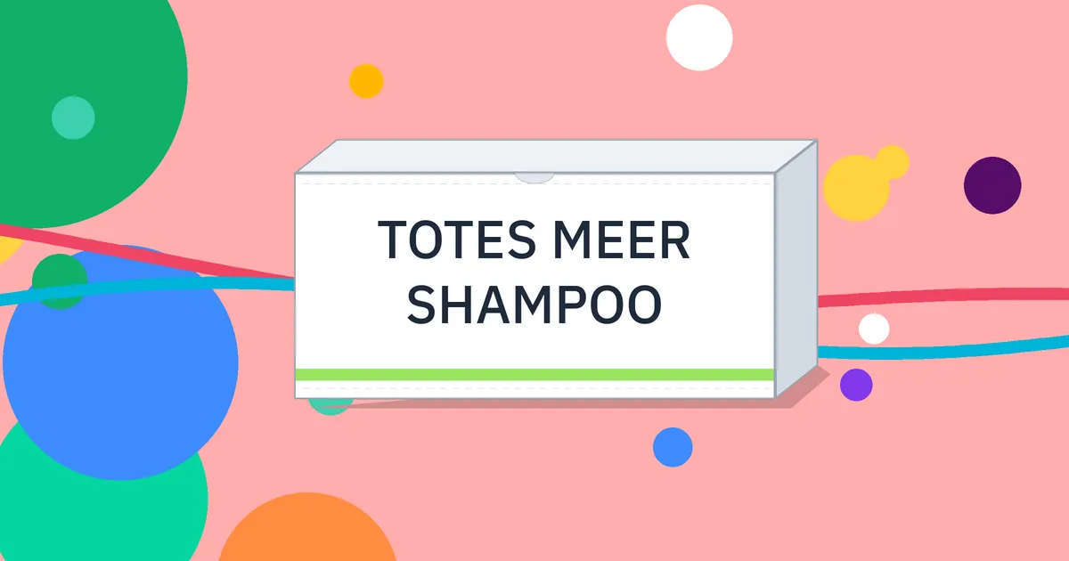 Symbolbild: Packung mit der Aufschrift TOTES MEER SHAMPOO (PZN 10830524) – Verfügbarkeit und Bezug in Apotheken in Frankfurt am Main