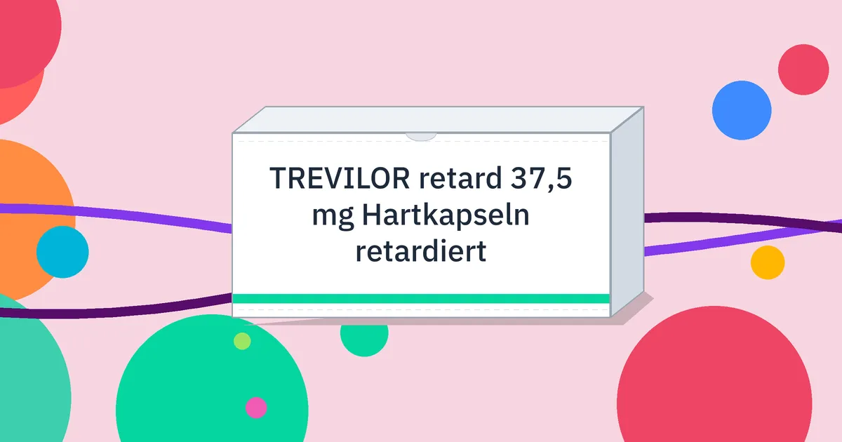 Symbolbild: Packung mit der Aufschrift TREVILOR retard 37,5 mg Hartkapseln retardiert (PZN 05450972) – Verfügbarkeit und Bezug in Apotheken in Frankfurt am Main
